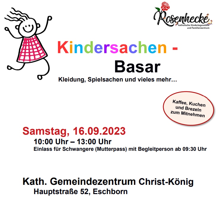 Kindersachen-Basar – 16.09.2023 – 10 Uhr